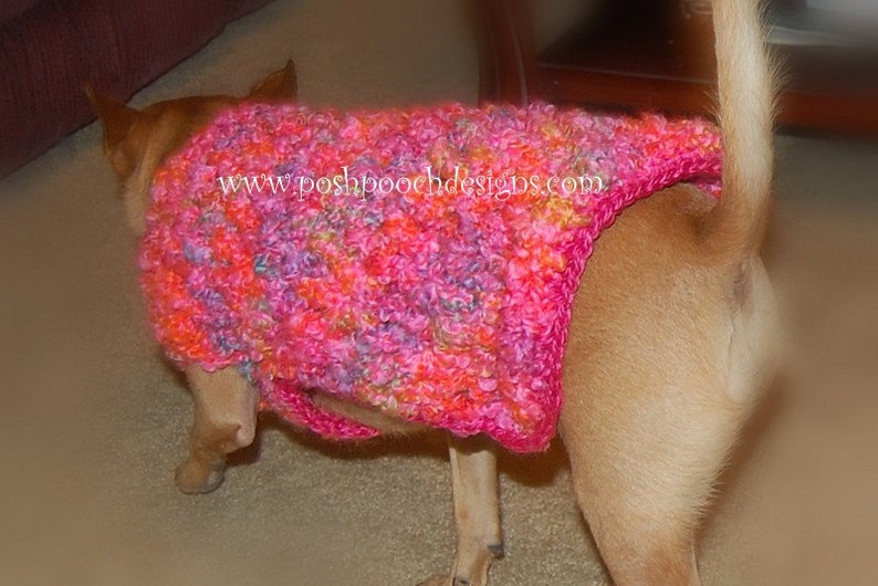 Instant Download Crochet Pattern Easy Chunky Dog Sweater - Etsy