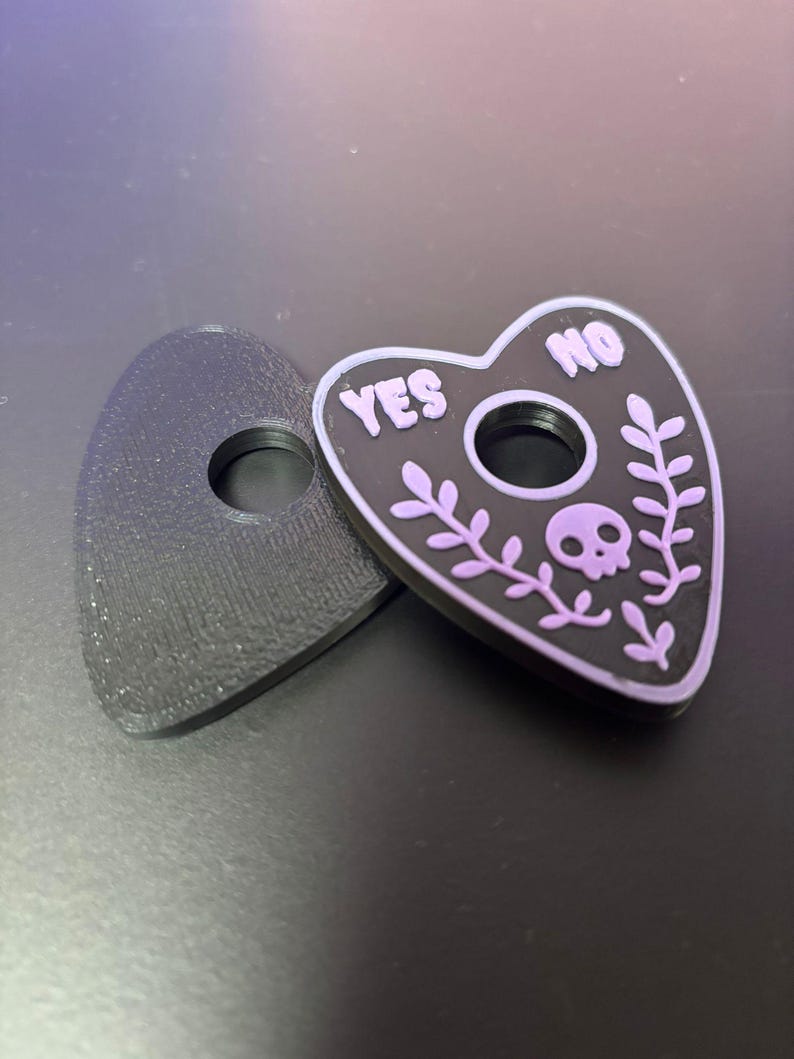 Magnetic Ouija Planchette Slider | Gothic Desk Toy | 3D Printed Sliding ...