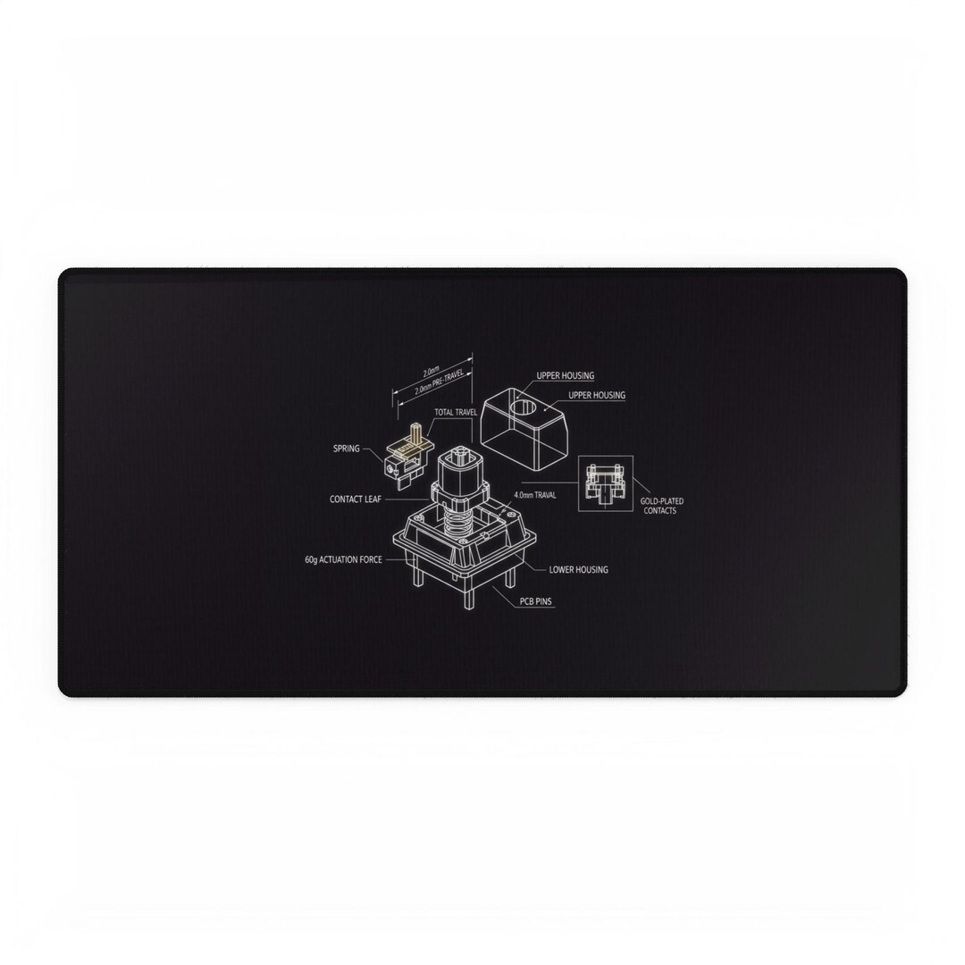 Cherry MX Switch Schematic Desk Mat – Engineering Office Decor - Etsy