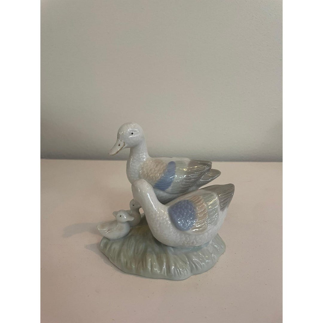Vintage Original Artmark Duck Family Figurine Ceramic Porcelain Made in ...
