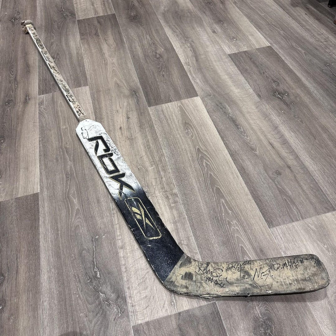 Mark Chong & Team Signed 2000s RBK PII Pro Ice Hockey Stick Sheffield ...