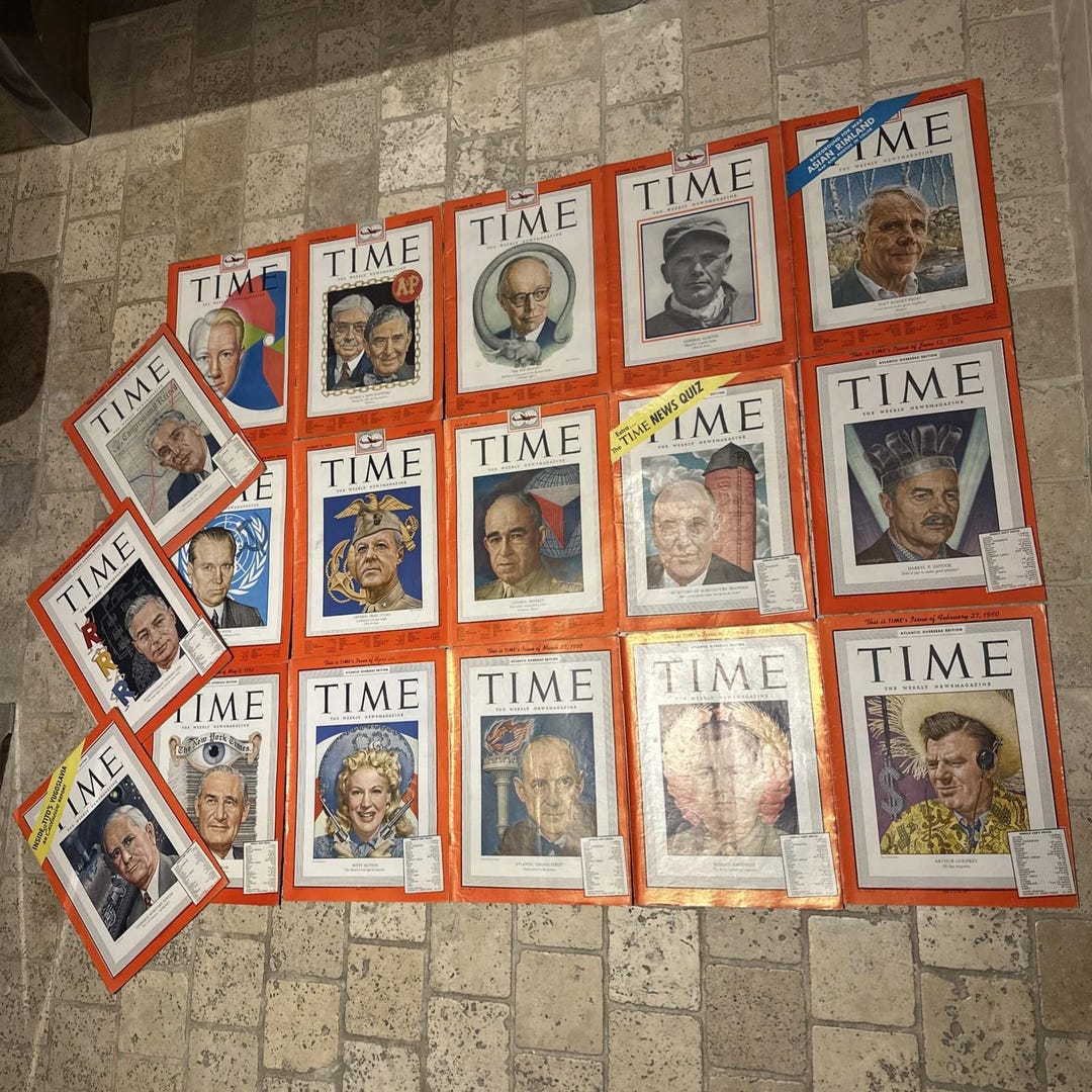 Job Lot 18 X Vintage TIME Magazines – 1950 Issues – Mixed Months - Etsy