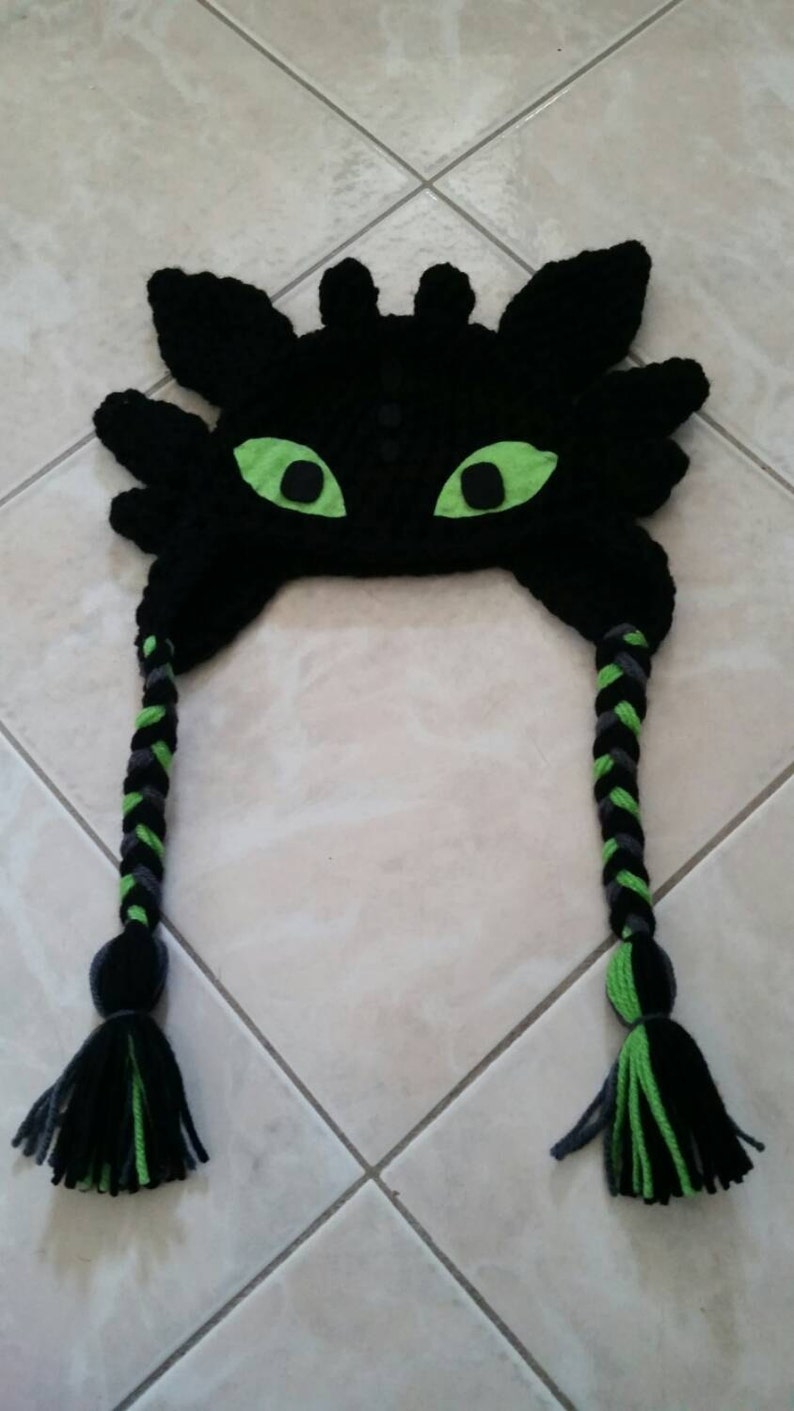 Crochet Toothless Beane/hat (how to Train Your Dragon) - Etsy