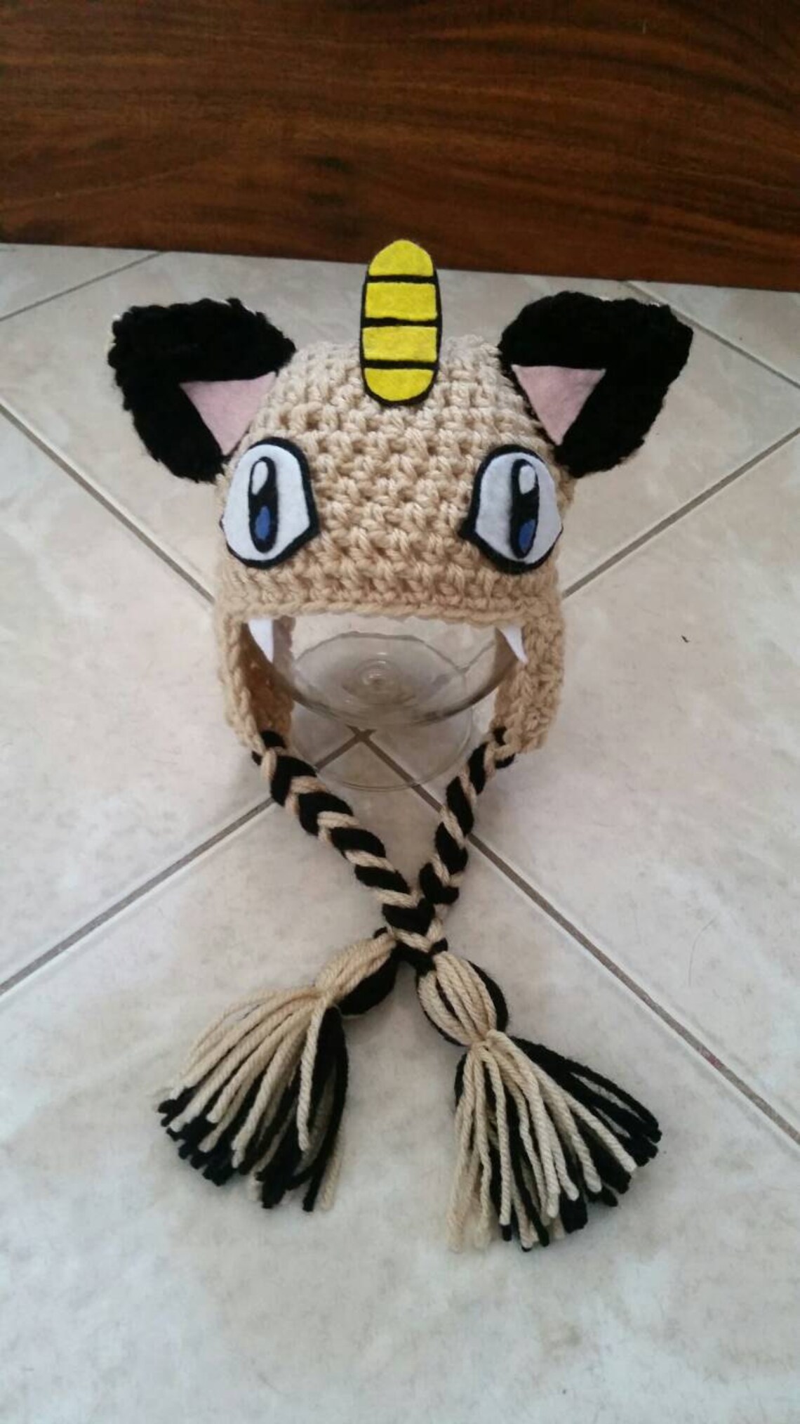 Crochet Pokemon Meowth Beanie/hat - Etsy