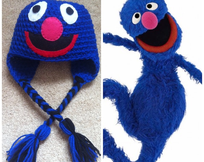 Crochet Grover Beanie/hat - Etsy