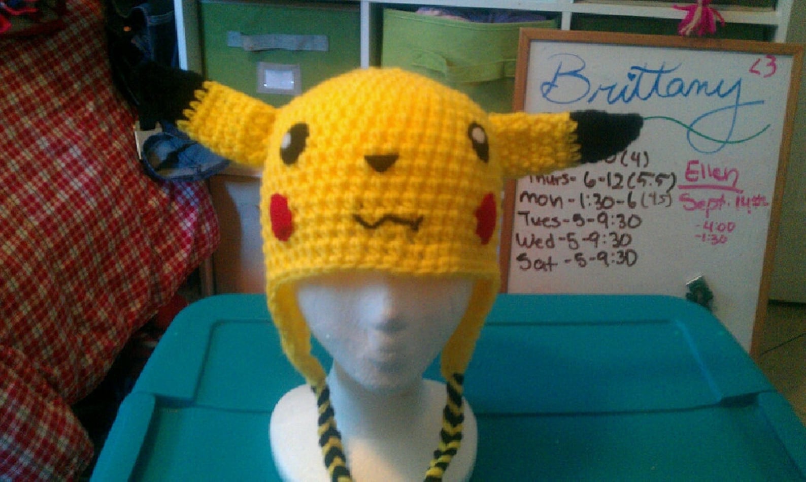 Crochet Pikachu Beanie/hat - Etsy