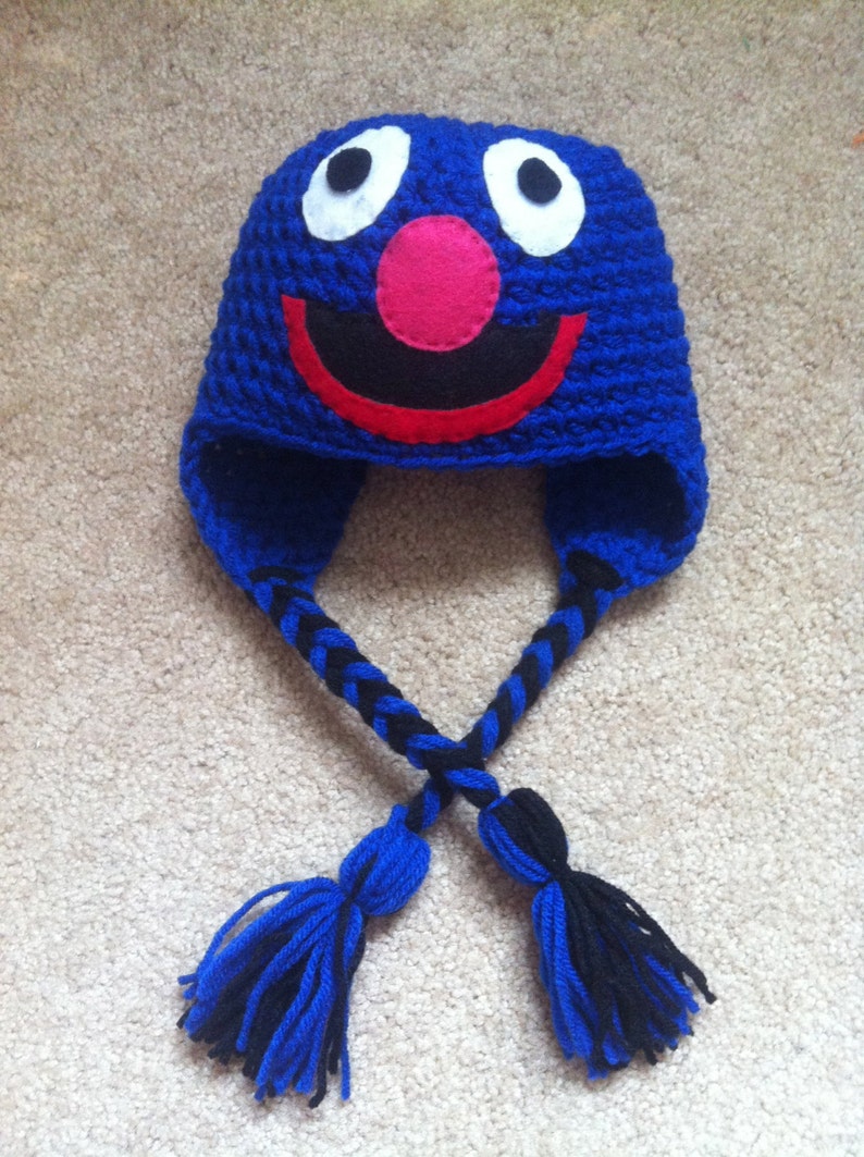 Crochet Grover Beanie/hat - Etsy