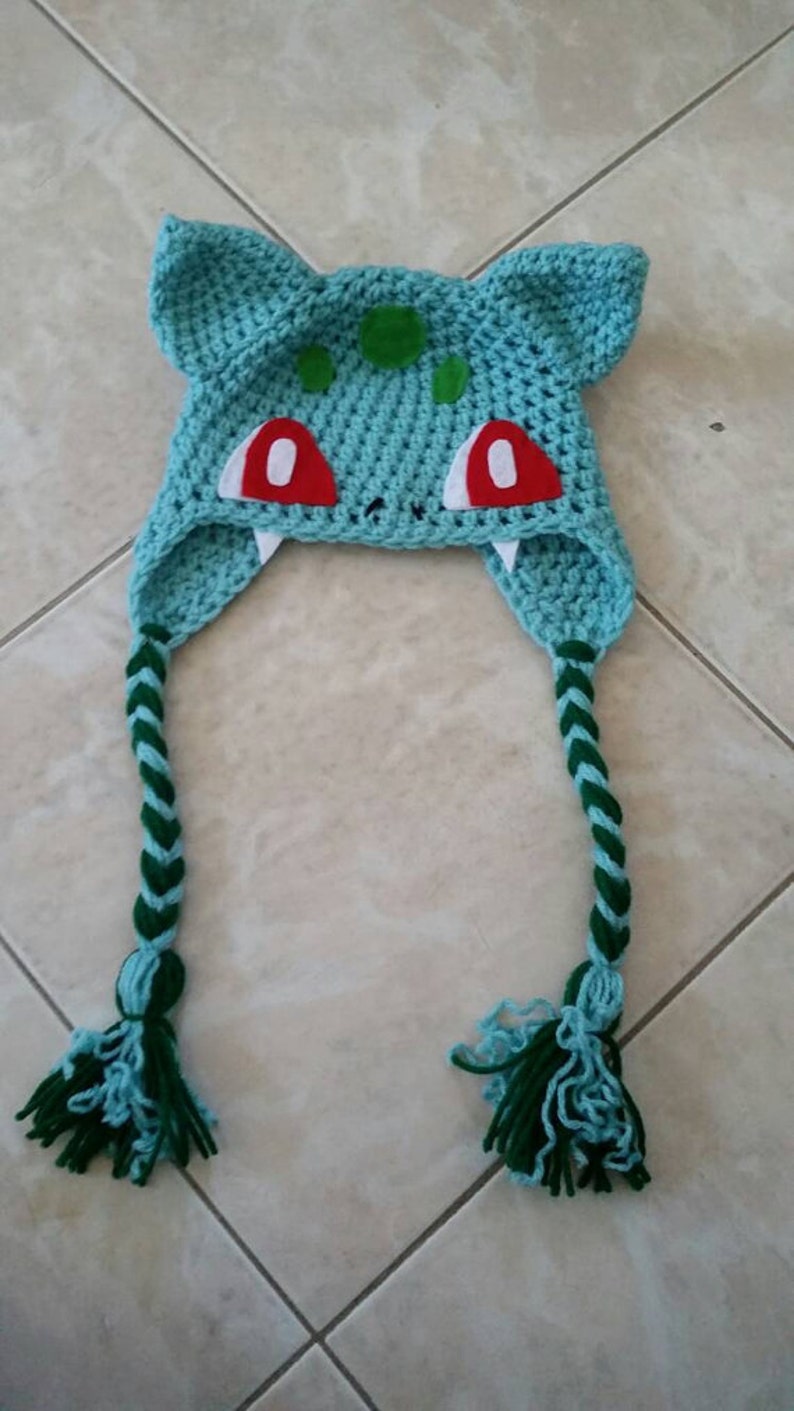 Crochet Bulbasaur Beanie/hat - Etsy