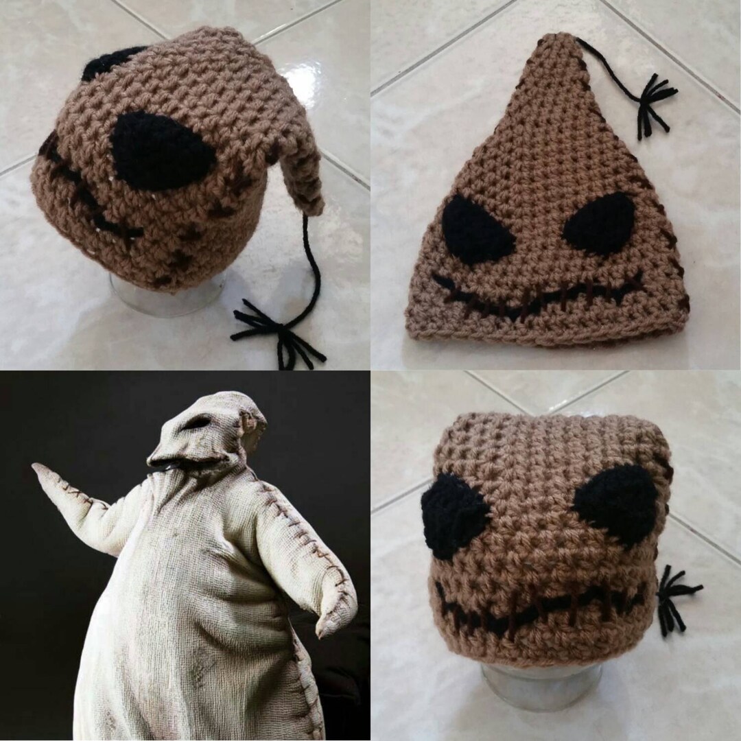 Crochet Oogie Boogie Beanie/cap the Nightmare Before Christmas - Etsy
