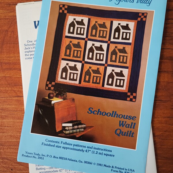 Schoolhouse Quilt - Etsy