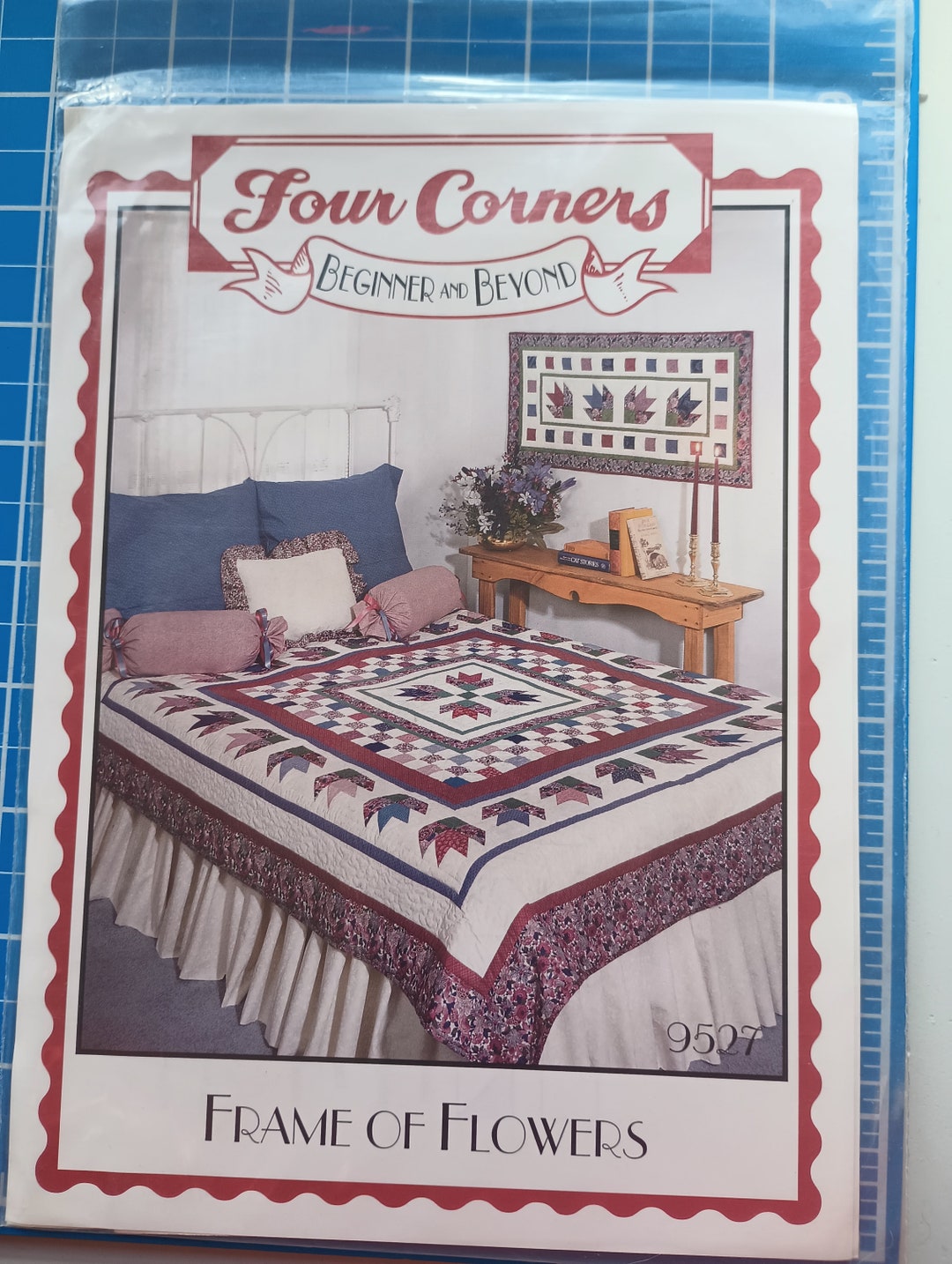 Four Corners Frame of Flowers 9527 Beginner Vintage Quilting Pattern ...