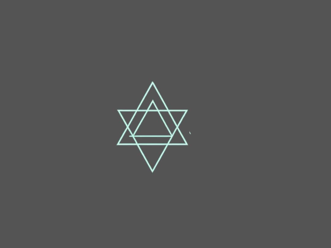 Minimal Sacred Geometry Sigil | Geometric Line Tattoo Flash | Digital ...
