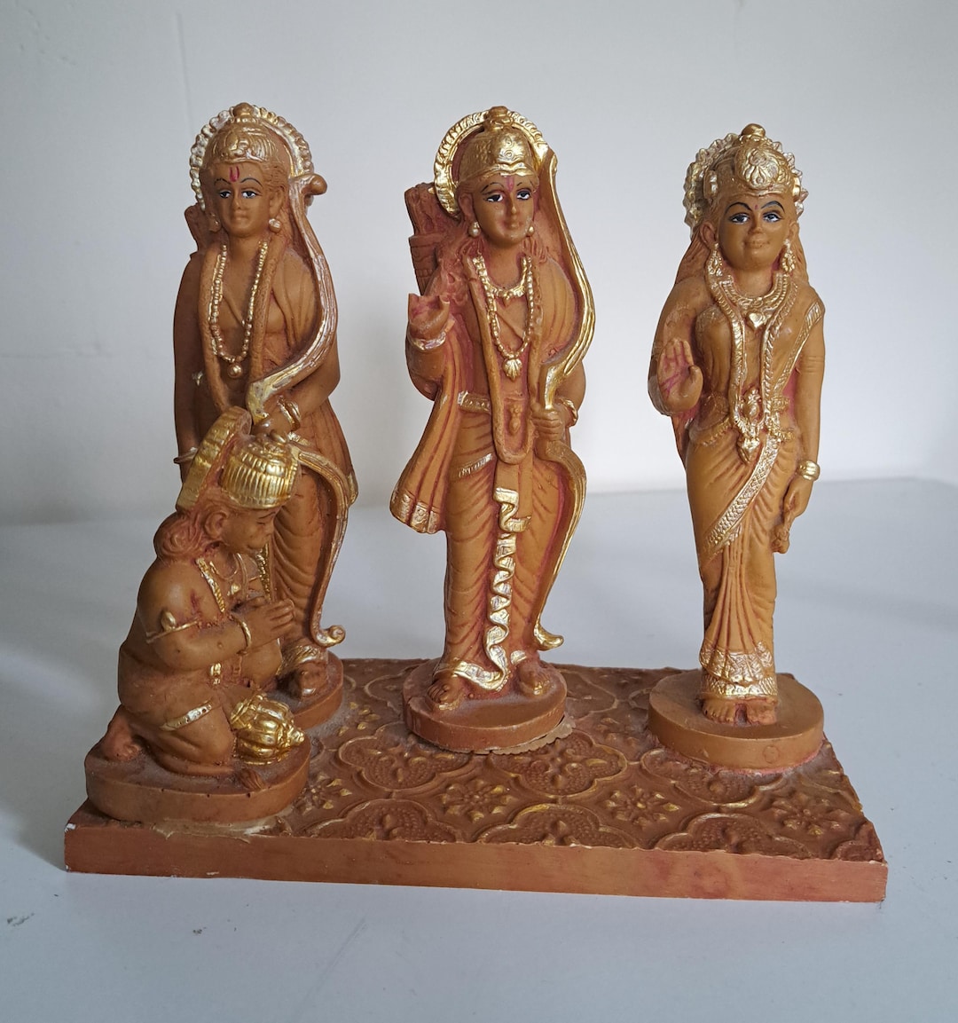 Ram Darbar Statues, Lord Rama, Sita, Lakshmana, Hanuman, Puja Decor - Etsy