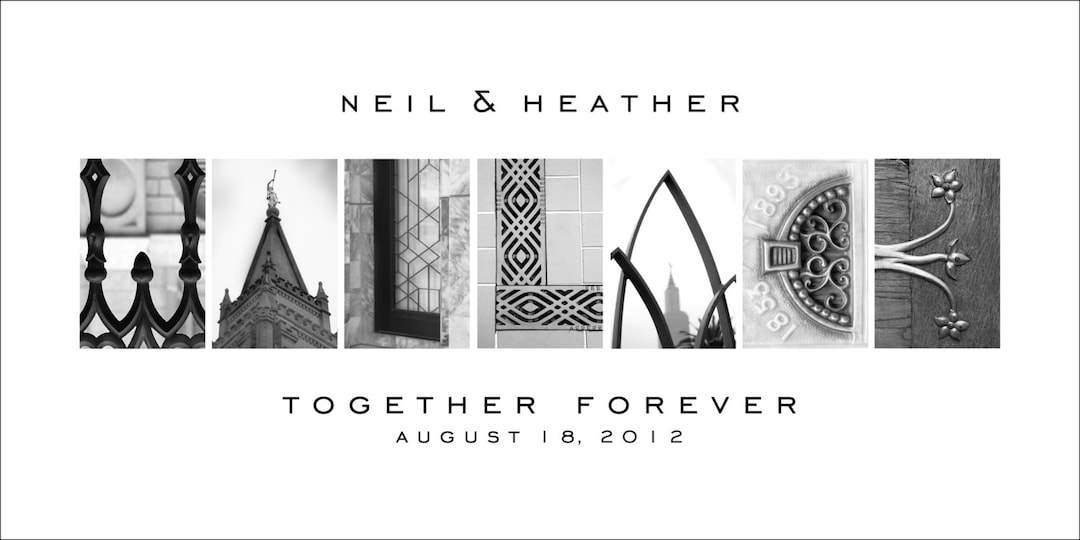 LDS Temple Photo Letters Print-10x20 - Etsy