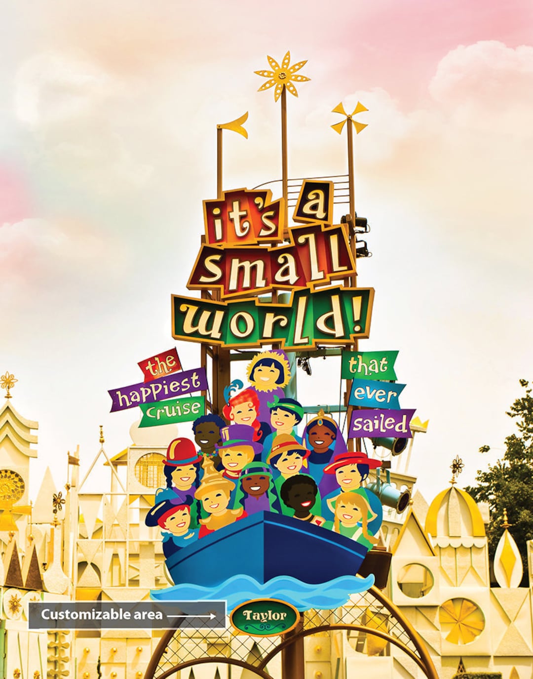 Disney-it's A Small World Sign Print 11x14 - Etsy