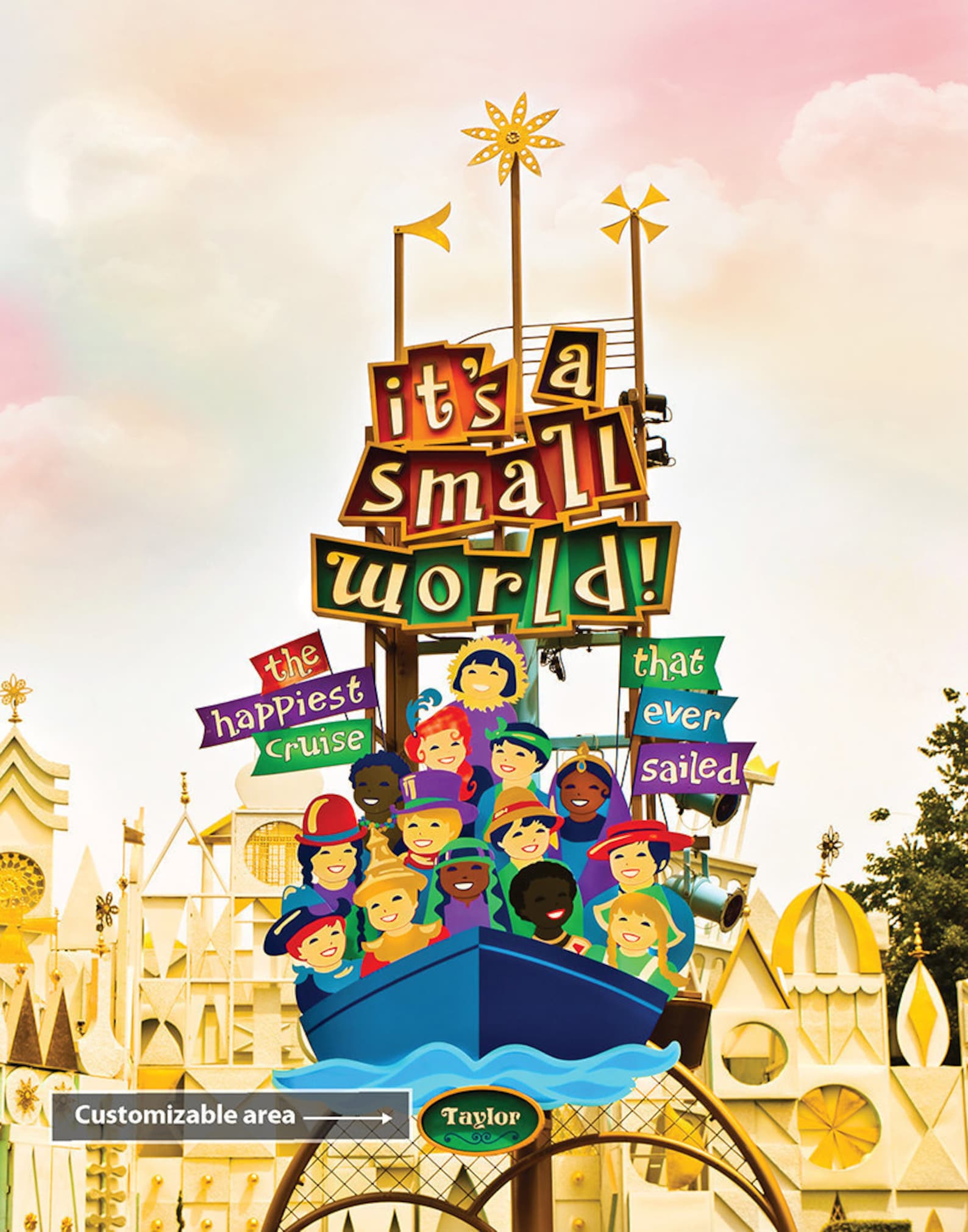 Disney-it's A Small World Sign Print 11x14 - Etsy
