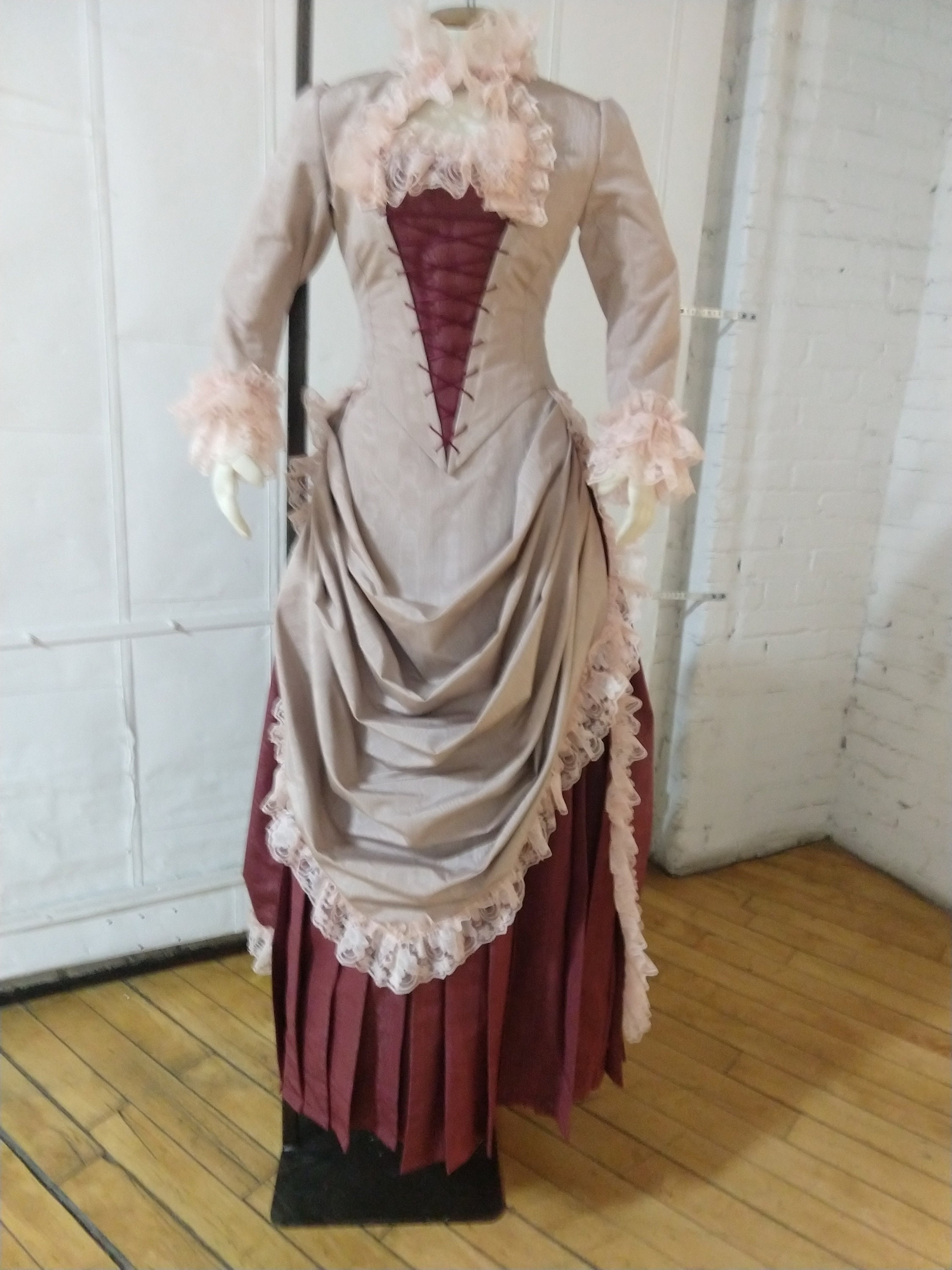 Late Victorian Bustle Dress