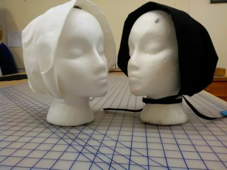 Handmaid Soft Cap/pilgrim Bonnet/medieval "coif" READY to SHIP - Etsy