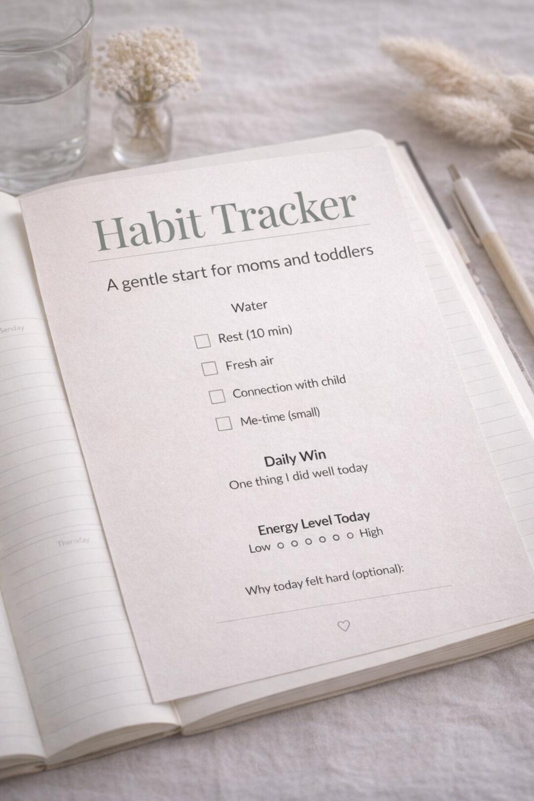 Habit Tracker for Moms - Etsy