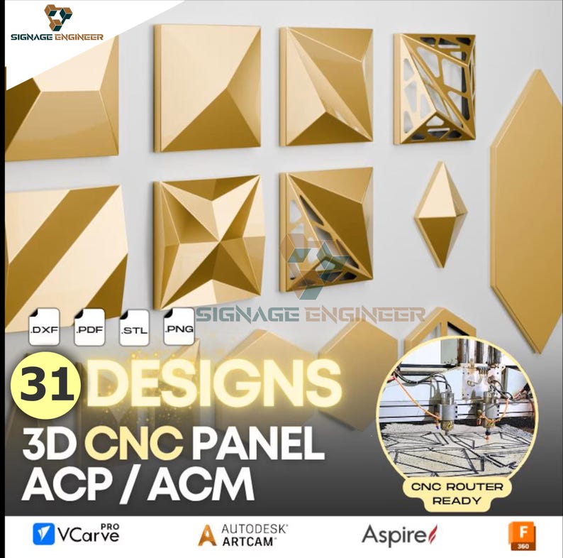 32 DESIGNS CNC CUTTING Dxf,pdf,sketchup,stl Files - Etsy