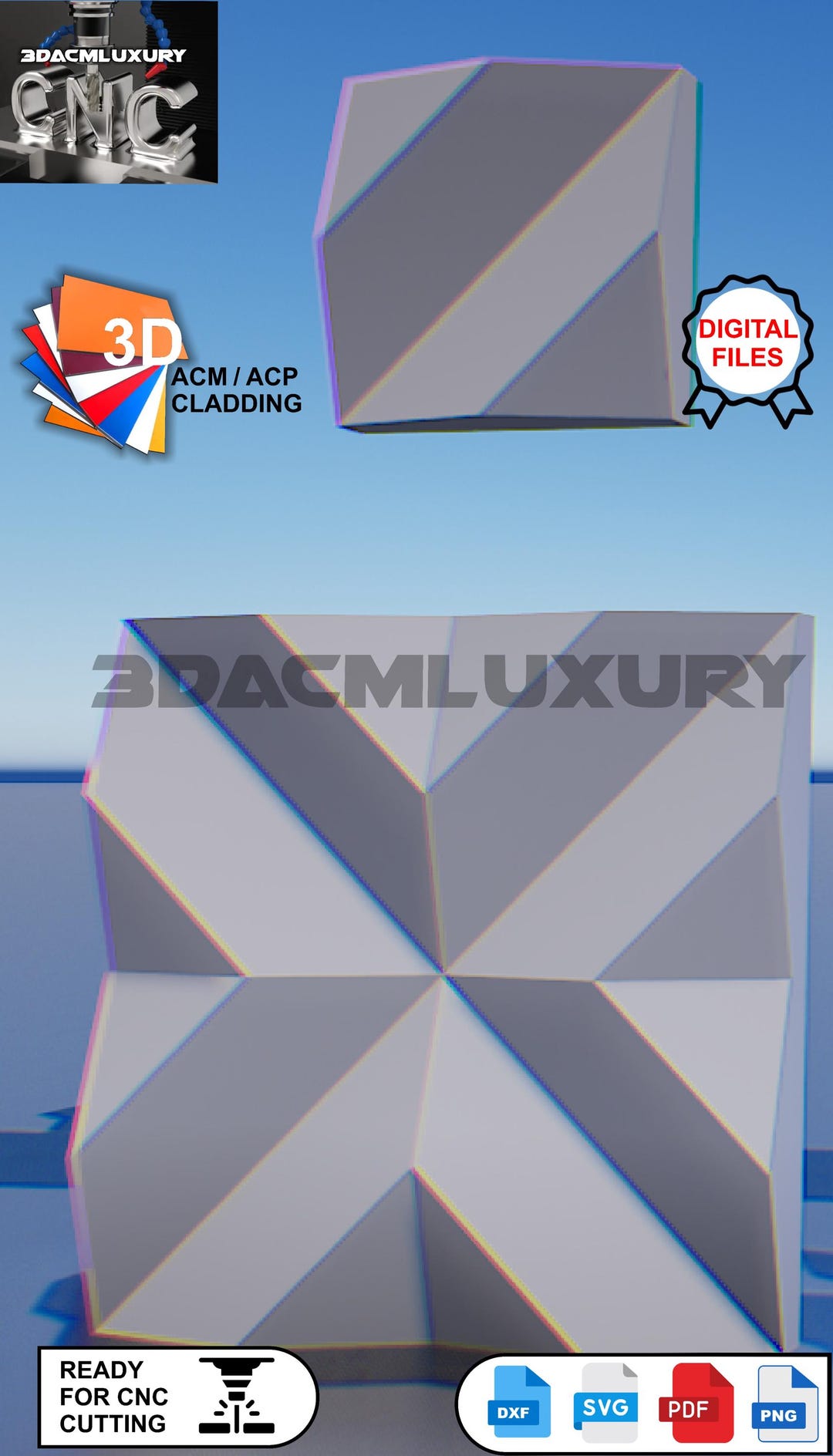 3D ACM/ACP CNC Dxf File - Etsy