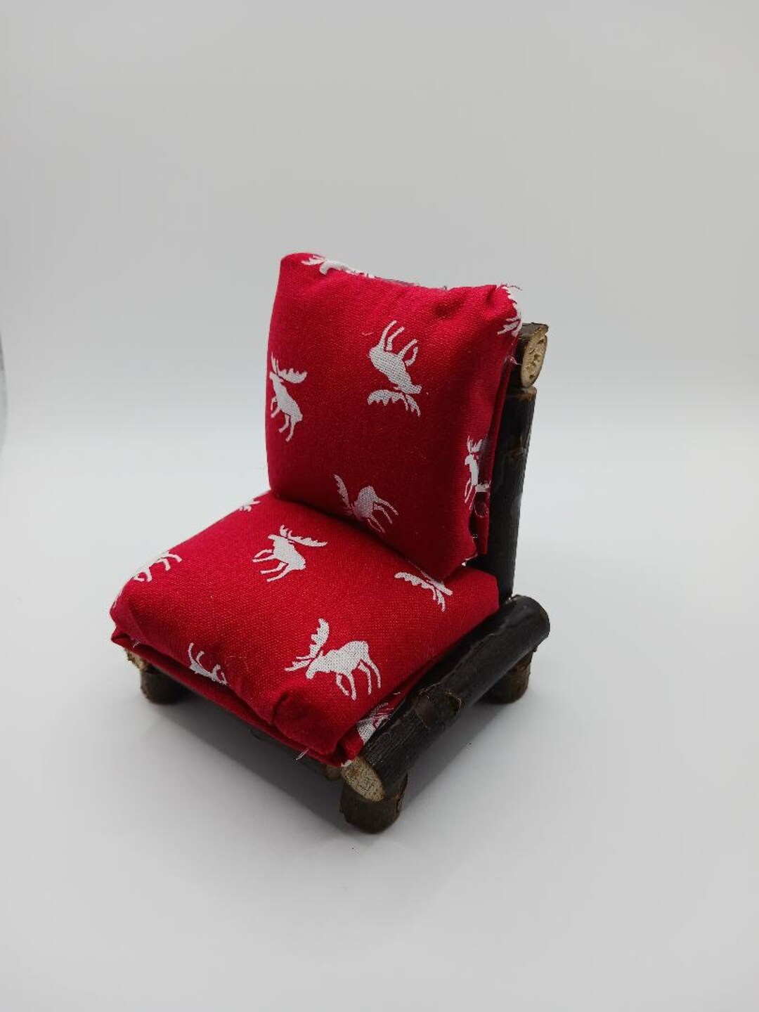 Dollhouse 1:12 Log Cabin Furniture- Moose Chair - Etsy