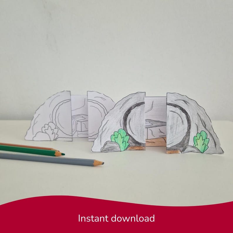 Empty Tomb Resurrection Easter Folding Bible Craft for Kids - Christian ...