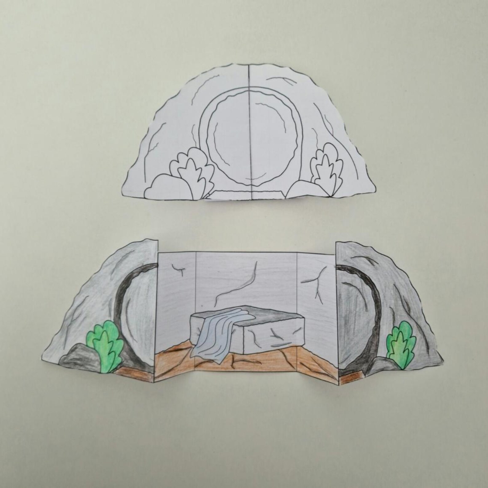 Empty Tomb Resurrection Easter Folding Bible Craft for Kids - Christian ...