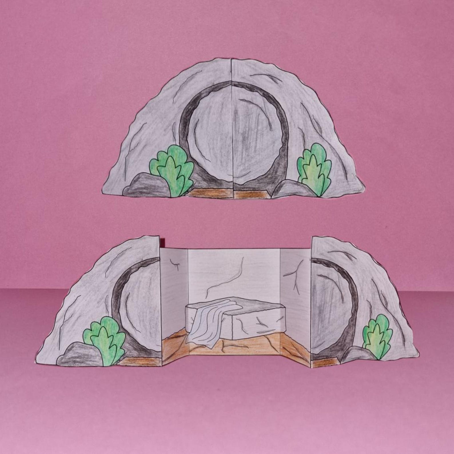 Empty Tomb Resurrection Easter Folding Bible Craft for Kids - Christian ...