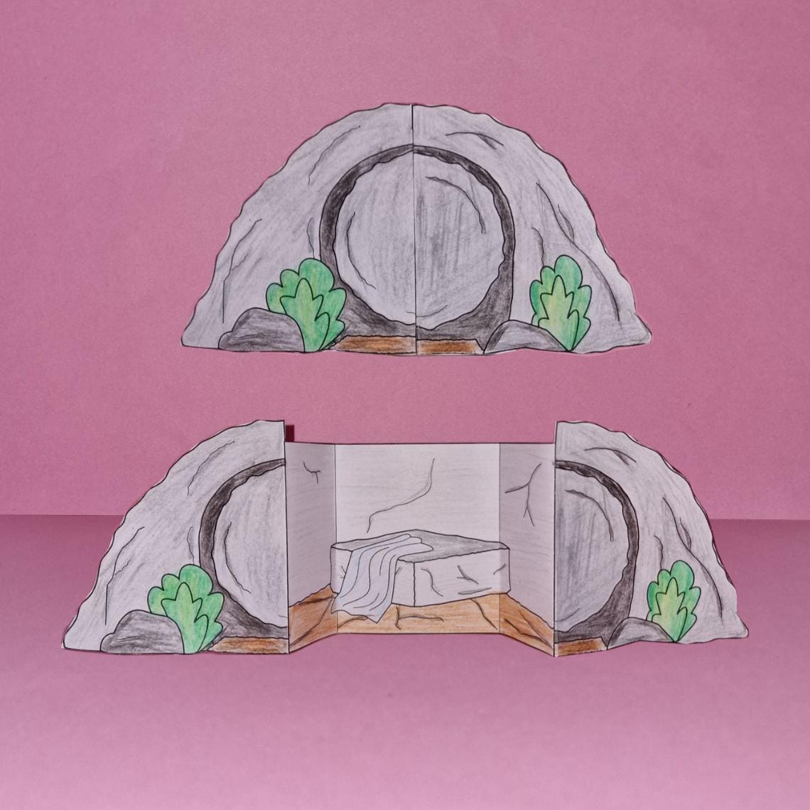 Empty Tomb Resurrection Easter Folding Bible Craft for Kids - Christian ...