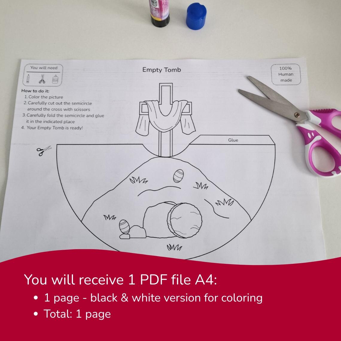 Empty Tomb Kids Craft | Easter Bible Activity | Resurrection Sunday ...