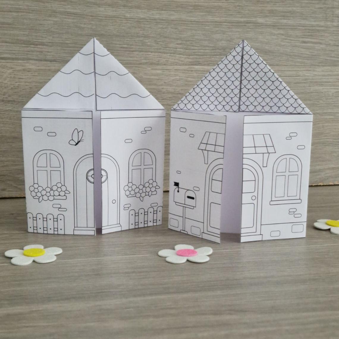 Paper House My Family Craft | Printable Color & Cut Activity | PDF ...
