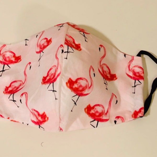 Flamingo Face Mask - Etsy