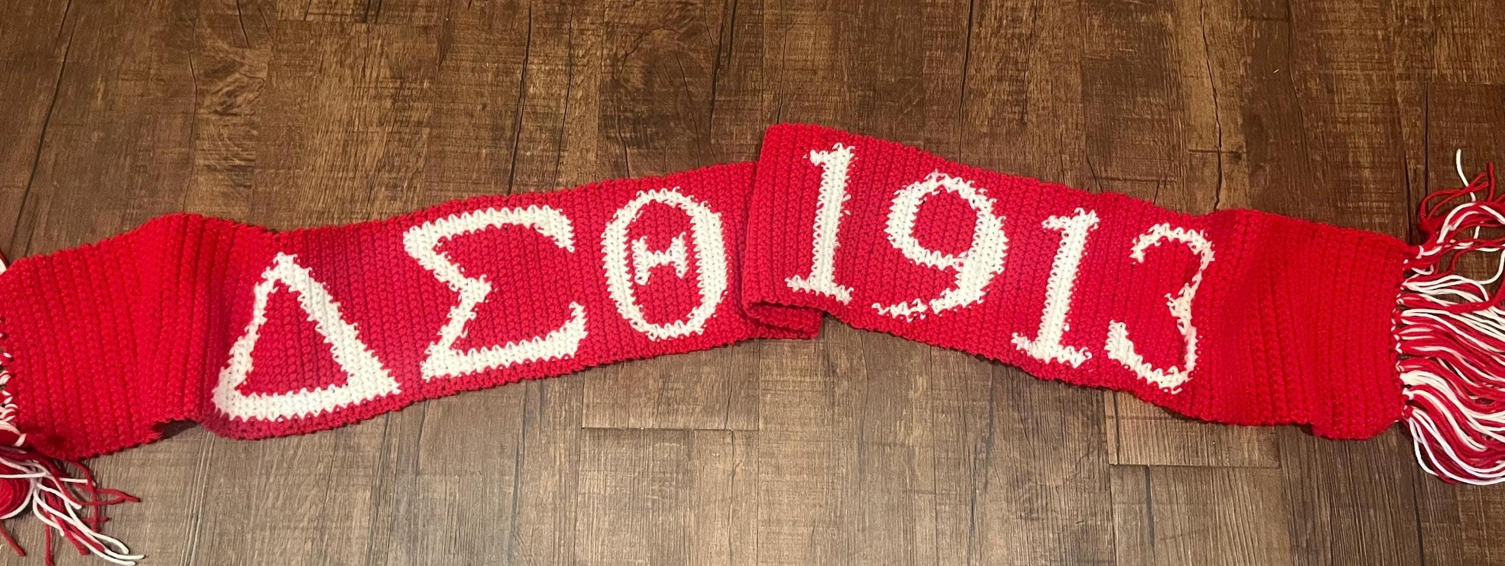 Delta Sigma Theta Scarf Crochet Pattern | DST Sorority Design (PDF ...