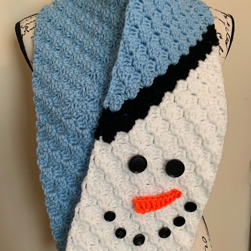 Snowman Scarf - Etsy