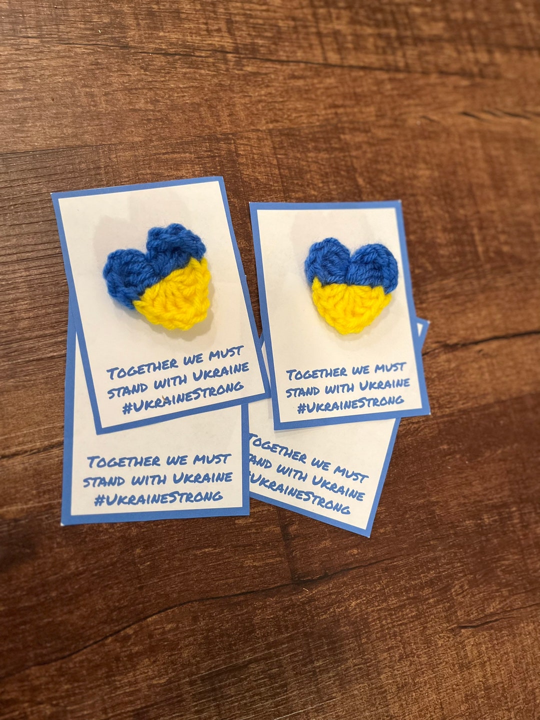 Ukraine Pocket Heart Card | Hug | Heart | Heart | Stand With Ukraine ...