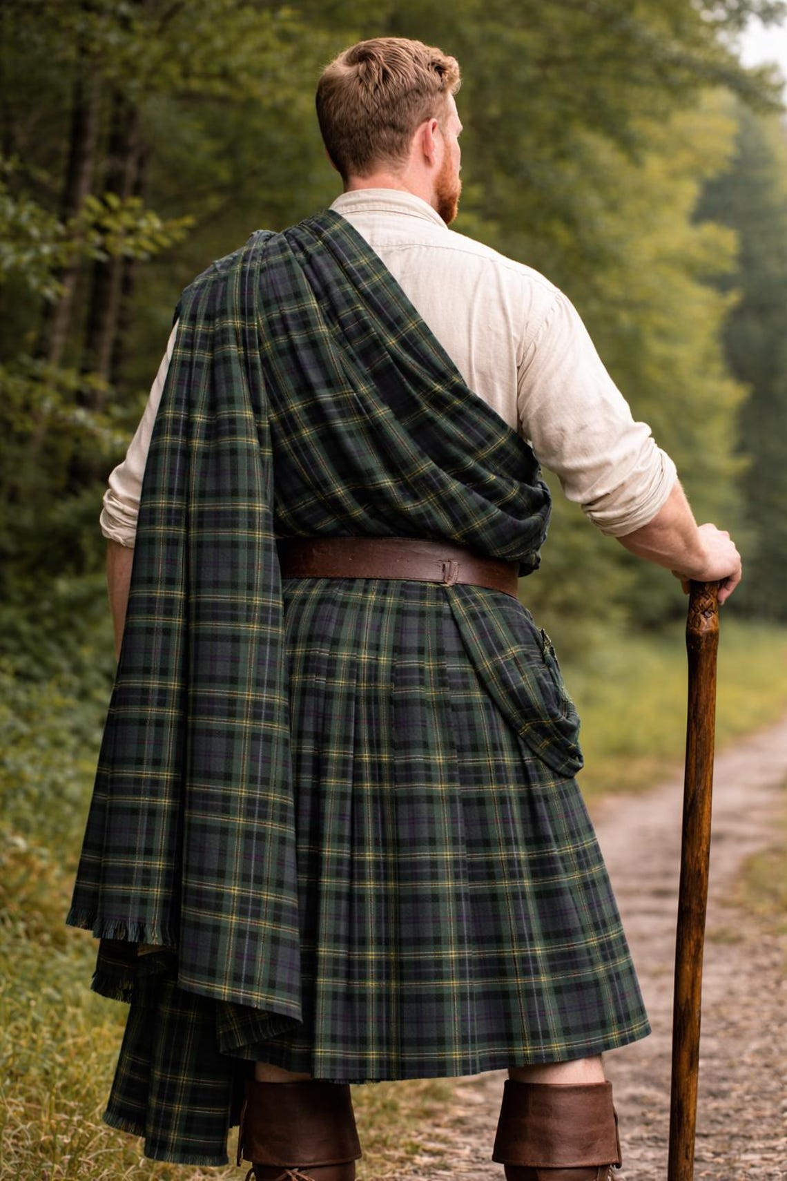 Scottish Tartan Great Kilt for Men Traditional Celtic Warrior Kilt ...