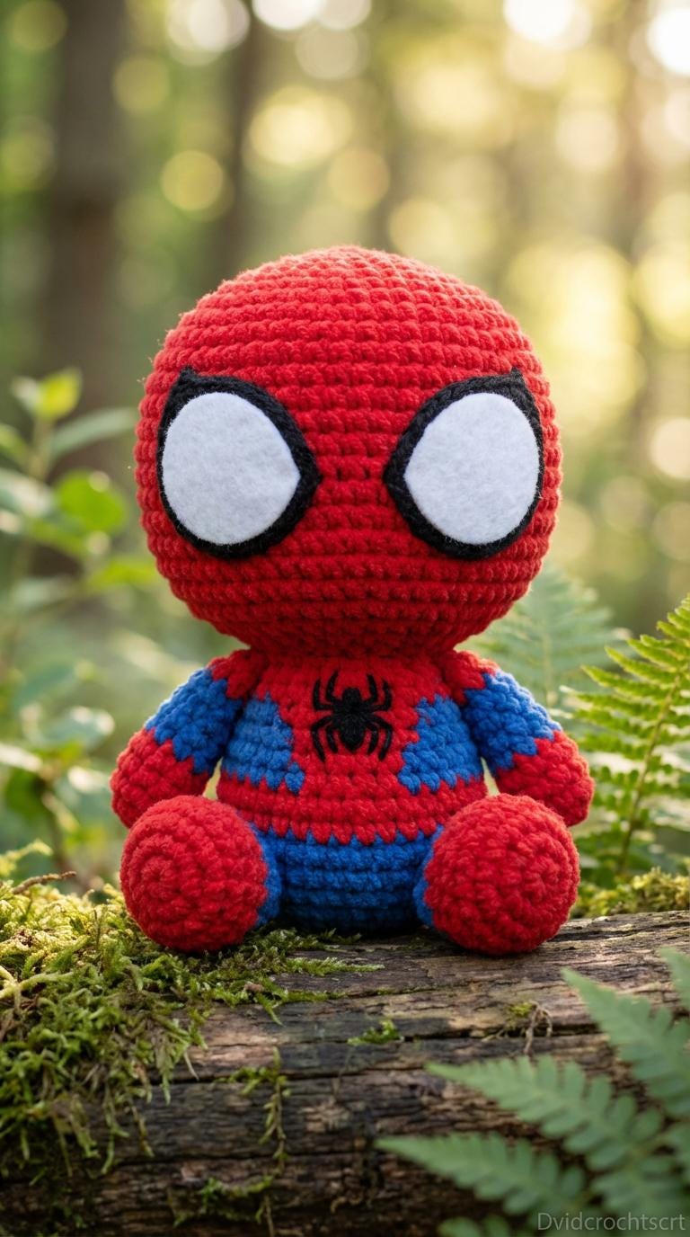 Spider-man Amigurumi Crochet Pattern | Superhero Doll (PDF Download) - Etsy