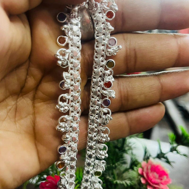 Anklet 925 India - Etsy
