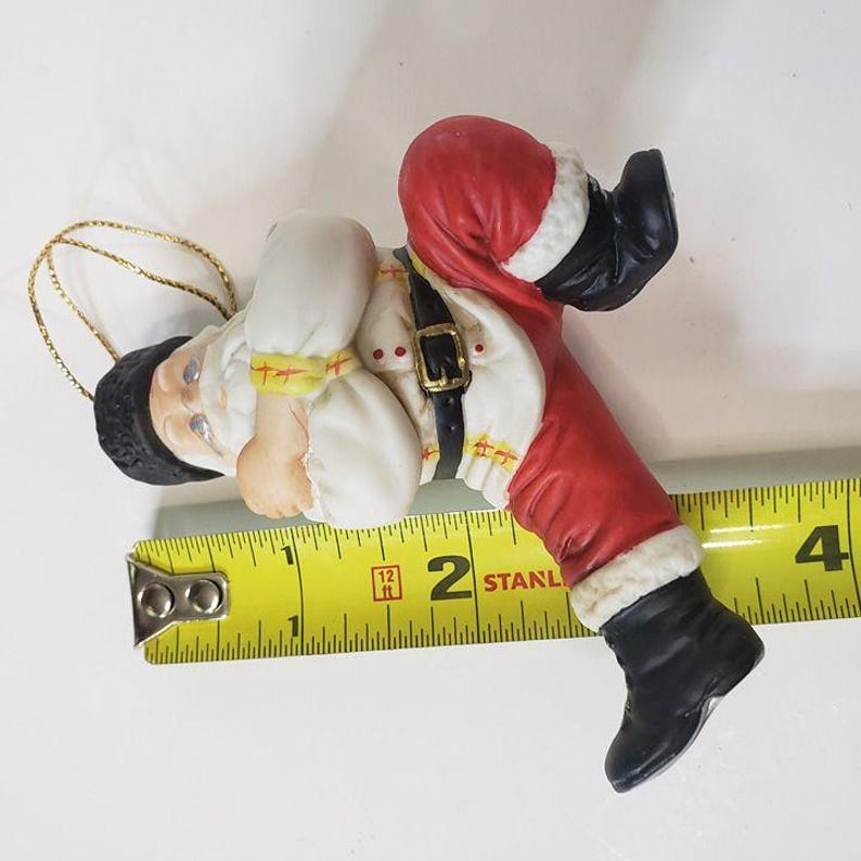 Vintage 90s Santa Around the World Porcelain Russia Christmas Ornament ...