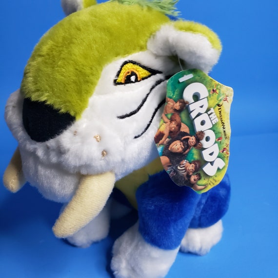 The Croods Macawnivore Blue Saber Tooth Tiger Plush Stuffed - Etsy