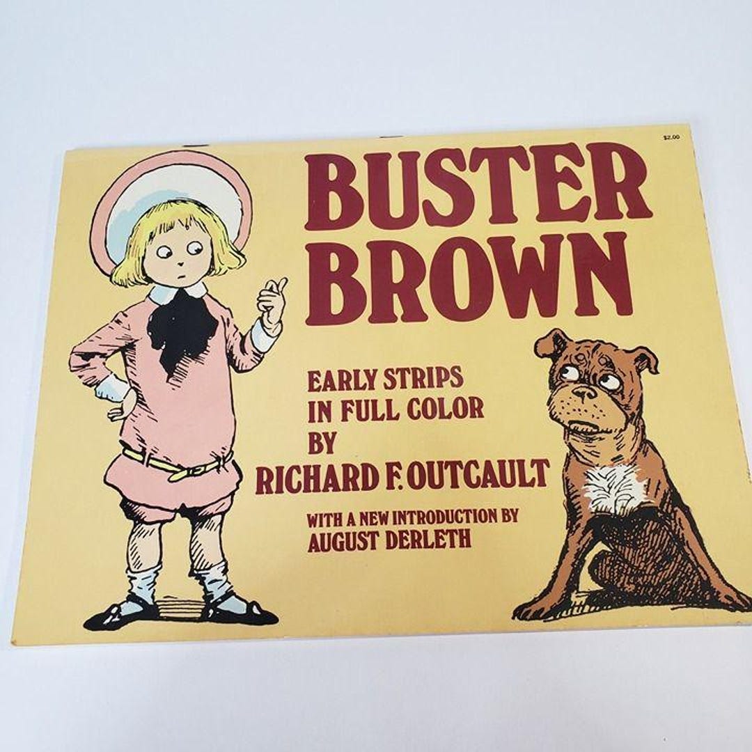 Vintage 70s Buster Brown Comic Strip PB Book Richard Outcault Dover Pub ...