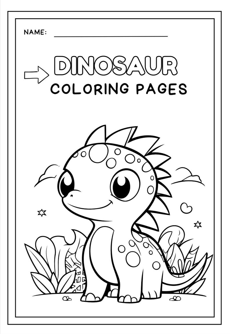 10 Printable Dinosaur Coloring Pages for Kids | Dinosaur Coloring Book ...