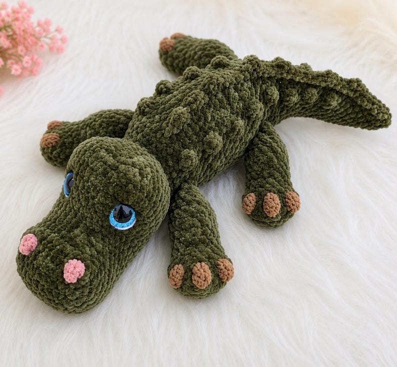 Crochet Crocodile Pattern, Amigurumi Plush Toy, Beginner Friendly PDF ...