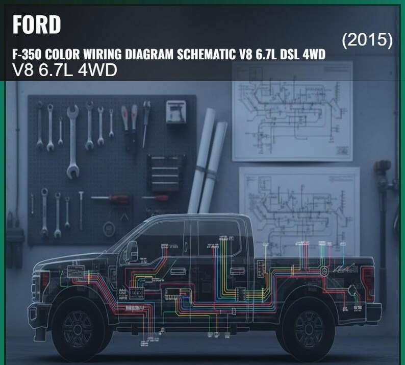 FORD F-350 2015 Color Wiring Diagram Schematic V8 6.7l Dsl 4wd Pdf ...
