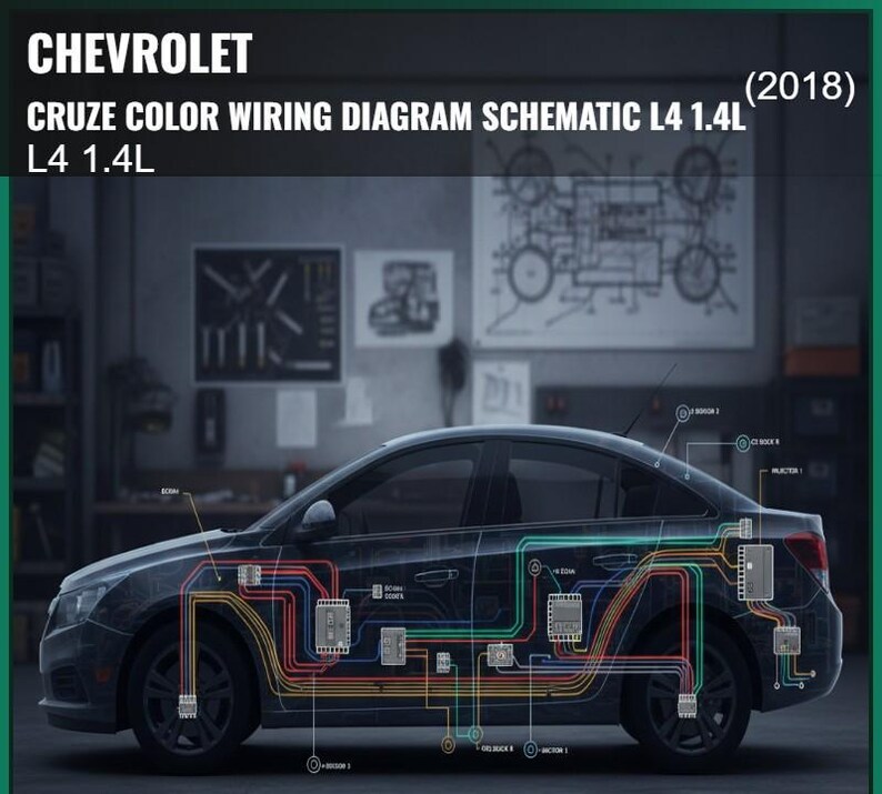 CHEVROLET CRUZE 2018 Color Wiring Diagram Schematic L4 1.4l Pdf ...