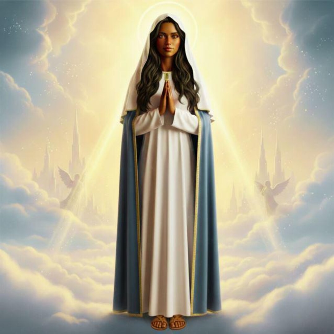 Ethiopian Jewish Virgin Mary Portrait - Printable Digital Art - Etsy