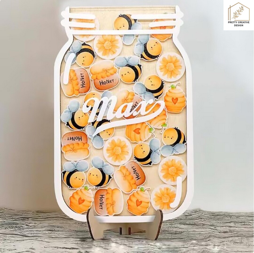Bee Themed Reward Jar Tokens, Personalized Reward Jar, Reward Tokens ...