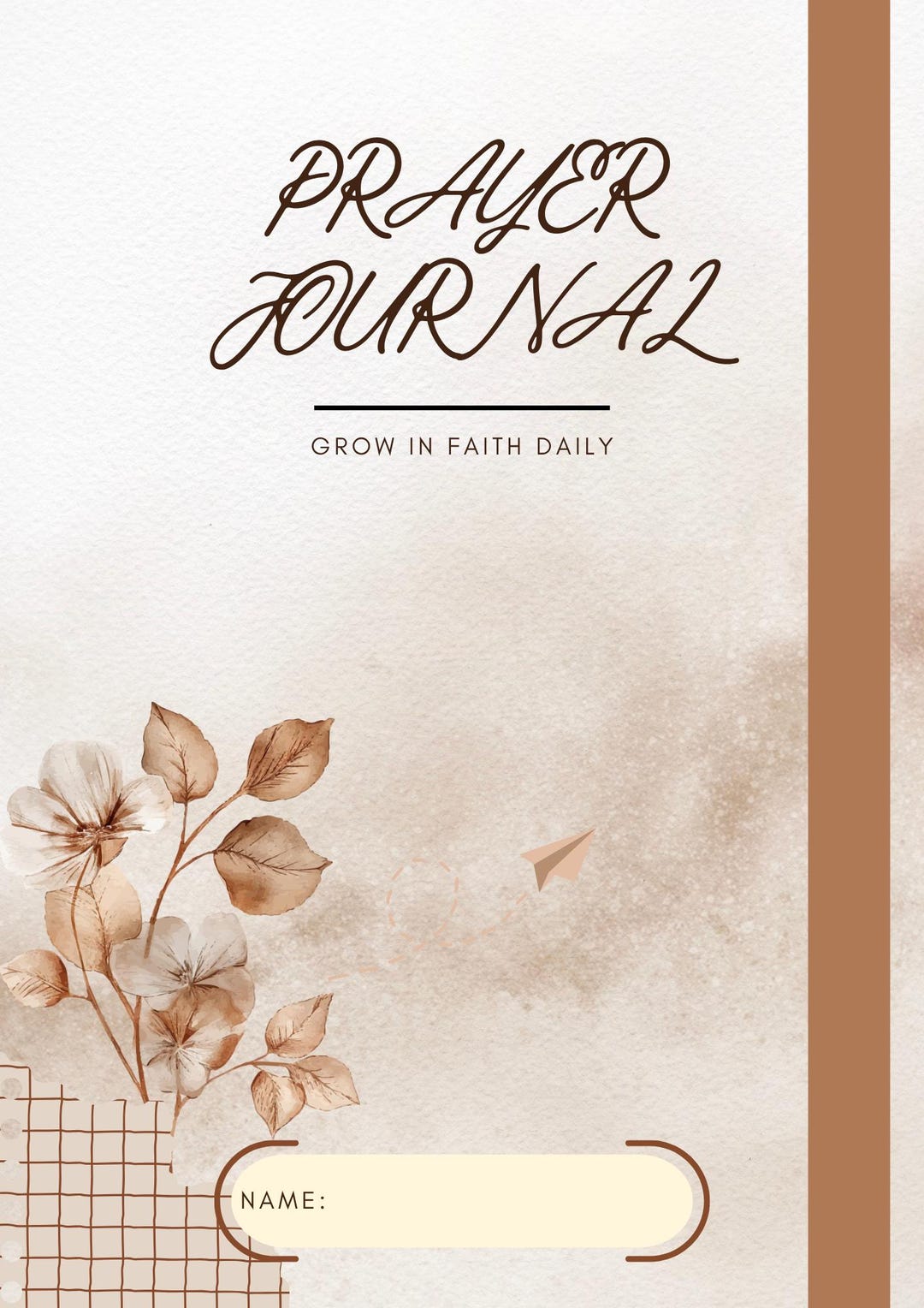 Prayer Journal Printable | Faith Reflection, Scripture Study (digital ...