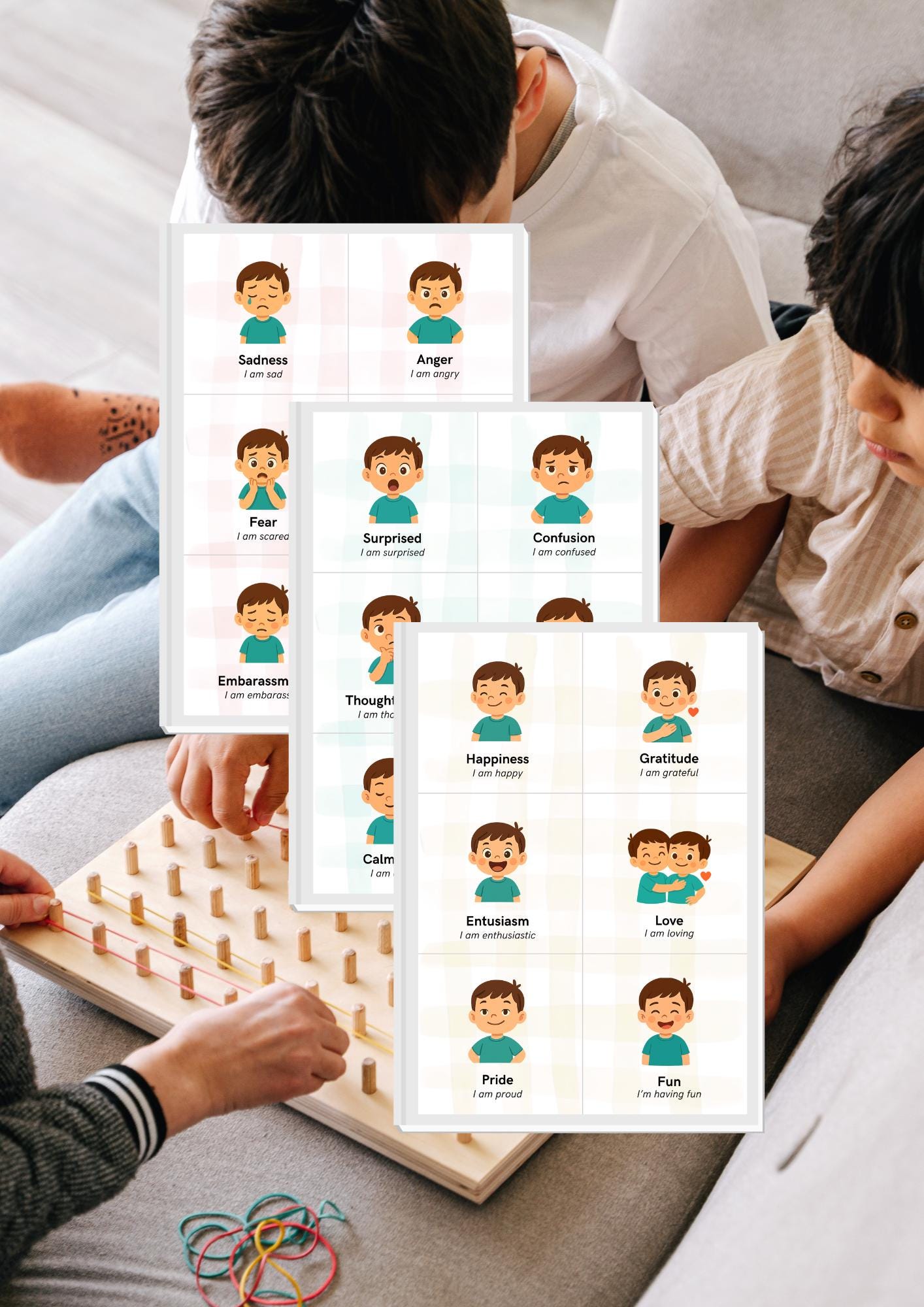 Emotions Memory Game for Kids – Social Emotional Learning Flashcards ...